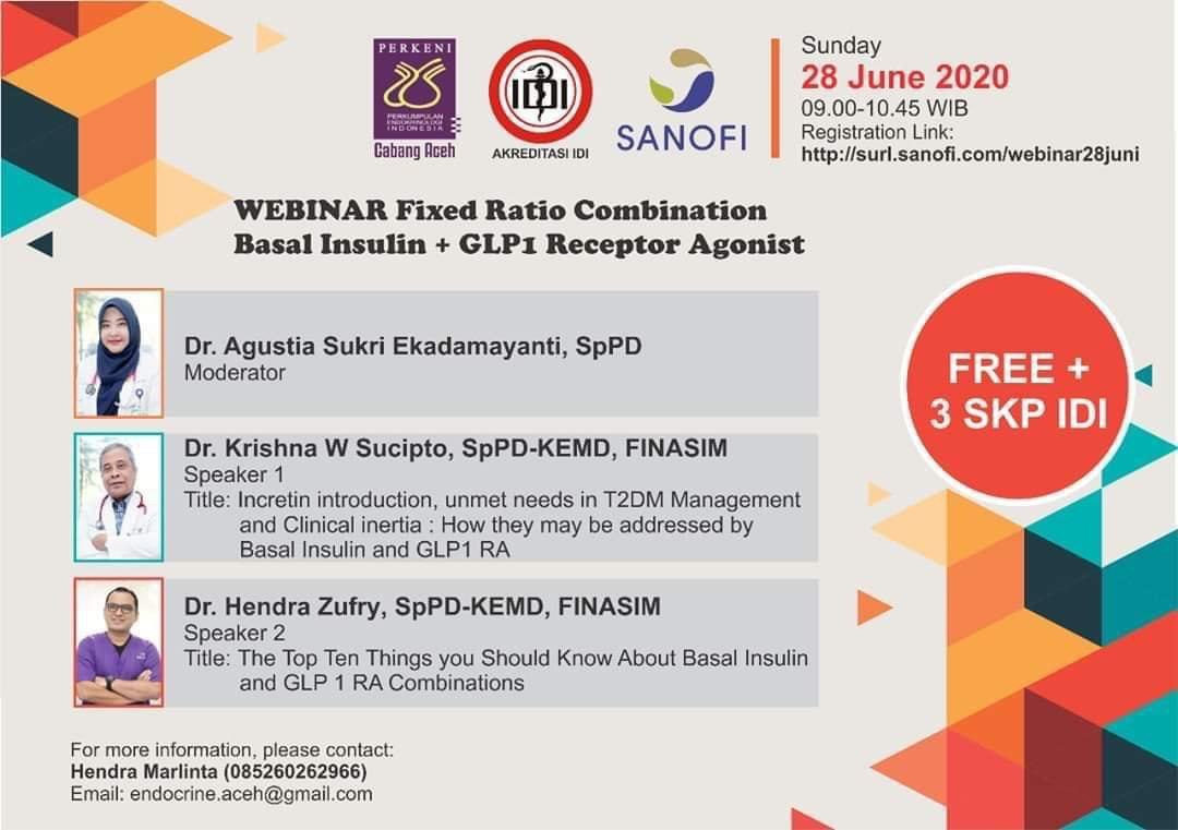 Webinar Fixed Ratio Combination Basal Insulin + GLP1 Receptor Agonist ...